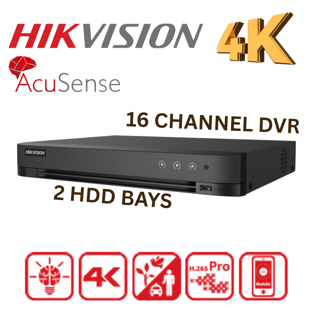 Hikvision 16 Channel DVRs | Turbo HD Multi Camera CCTV Recorders – The ...