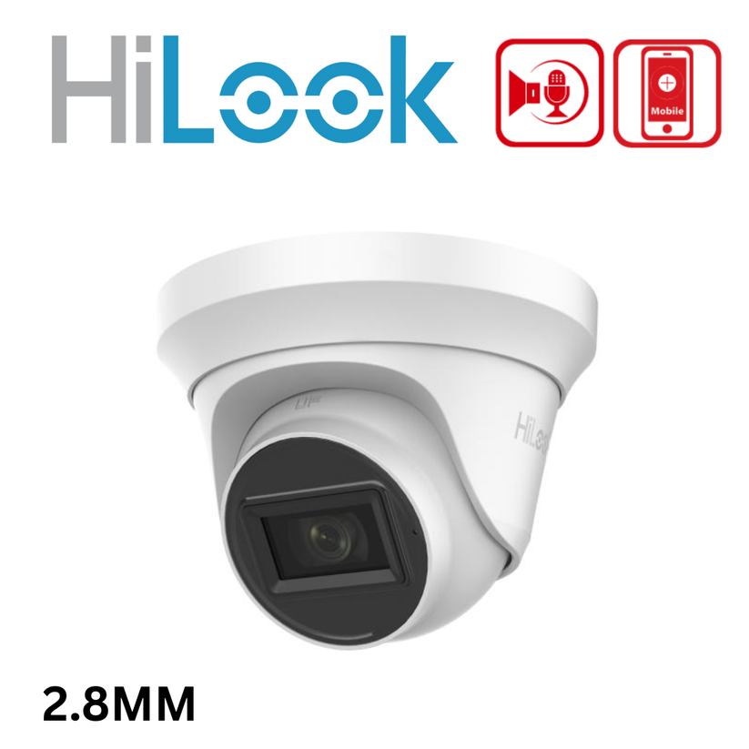 HiLook THC-T220-MS 2MP Audio Turret Camera with Microphone - 2.8mm ...